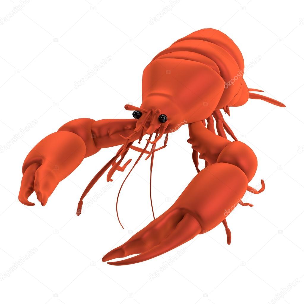 Realistic 3d render of lobster Stock Illustration by ©3drenderings ...