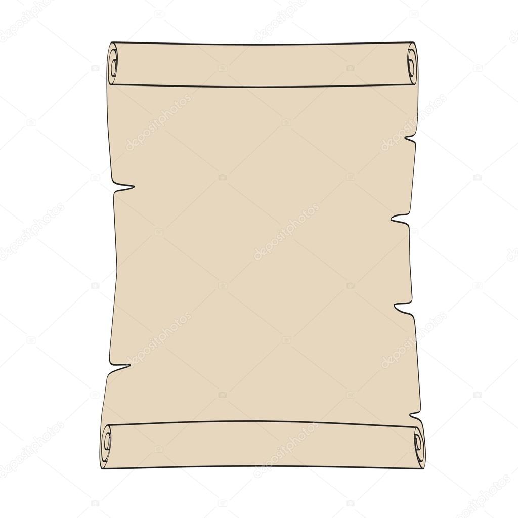 Cartoon image of paper scroll Stock Photo by ©3drenderings 41564481