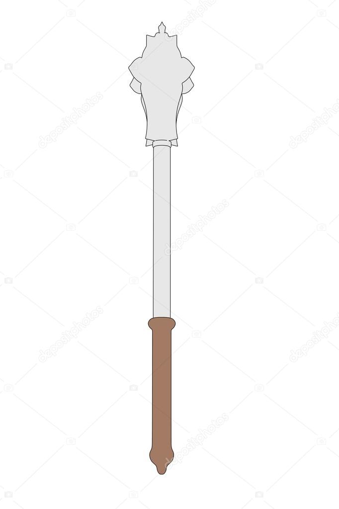 Cartoon image of mace weapon — Stock Photo © 3drenderings #41610877