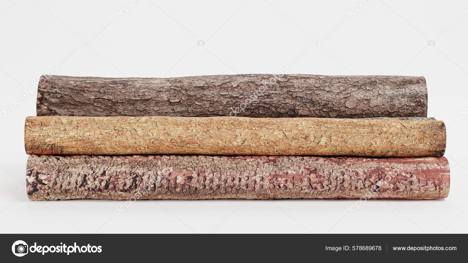 Realistic Render Tree Logs Stock Photo by ©3drenderings 578689678