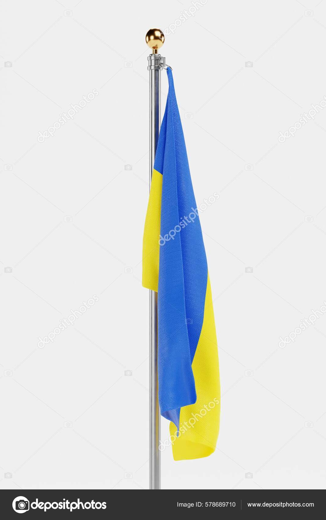 Realistic Render Ukraine Flag Stock Photo by ©3drenderings 578689710