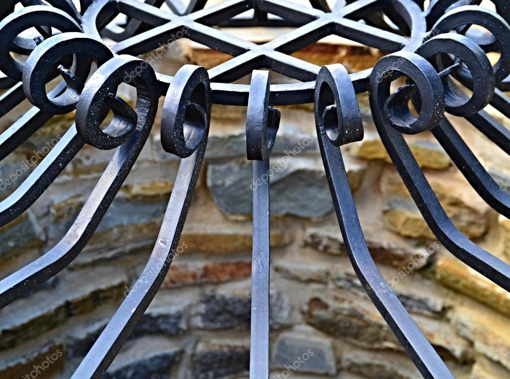 Forged iron metal pattern Stock Photo by ©Ahojdoma 29801815
