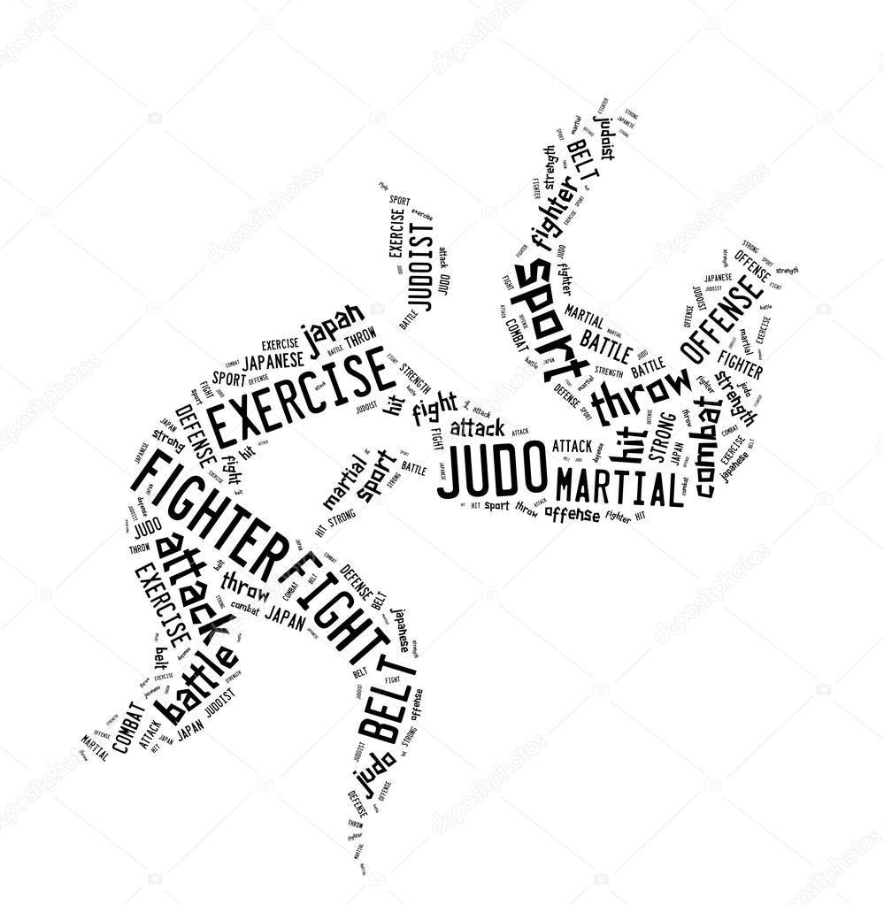 Judo pictogram on white background Stock Photo by ©seiksoon 21816467