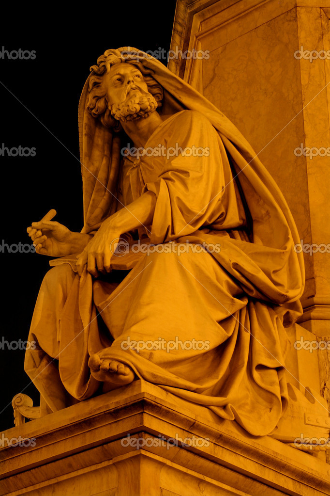 Rome - prophet Isaiah from the Maria column by Spain stairs — Stock ...
