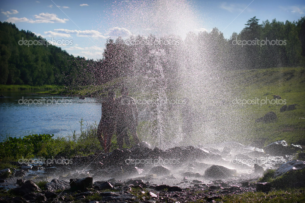 Natural water fountain — Stock Photo © BGodunoff #12313972