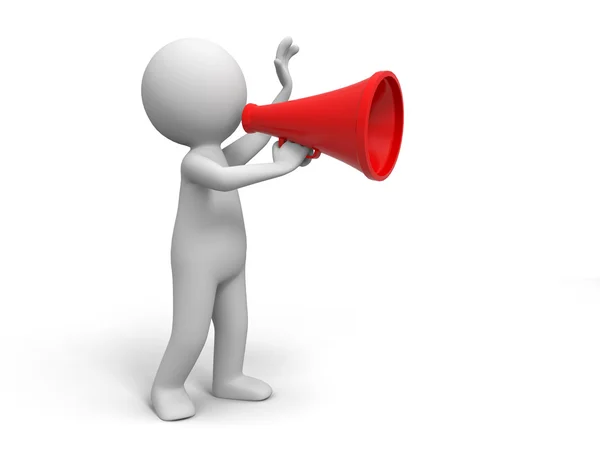 Human characters with megaphones Stock Photo by ©orlaimagen 59611773