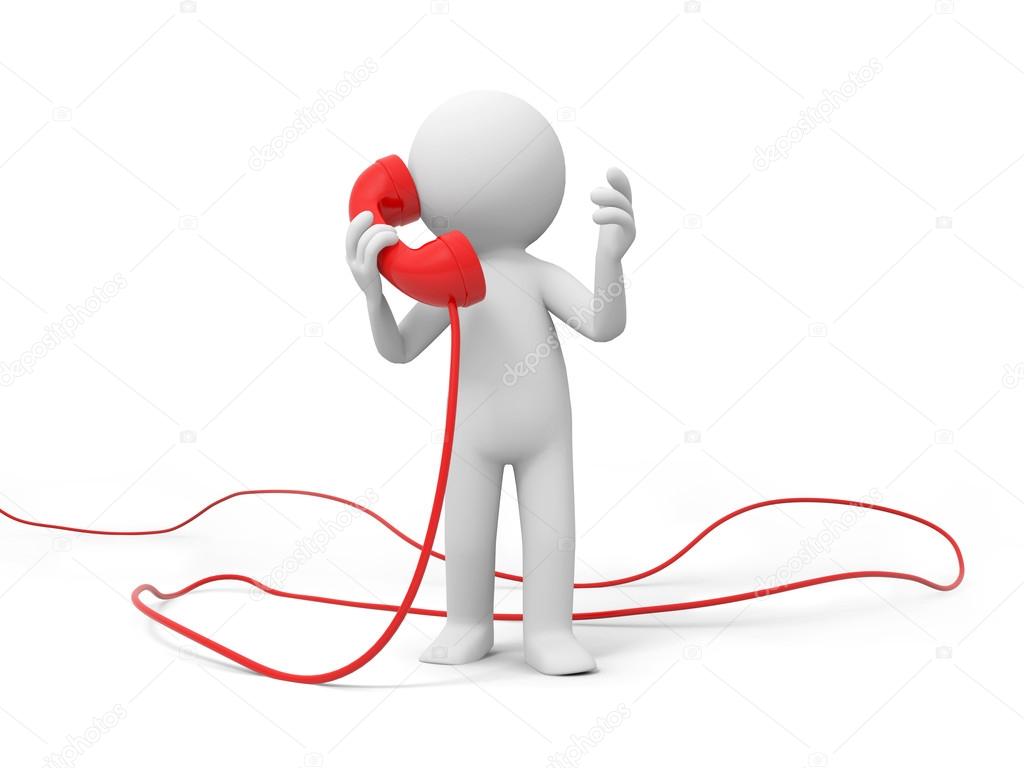 Contact by phone Stock Illustration by ©bluecups #13493933