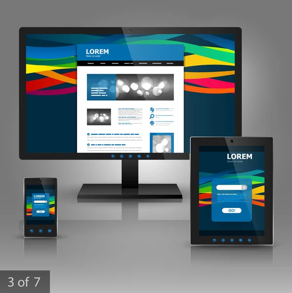 Template design for gadgets - Stock Image - Everypixel