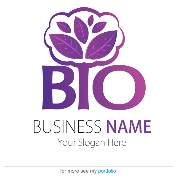 Business (Company) Logo, Bio, Eco, Vector, Hand, Earth, Leaf — Stock ...