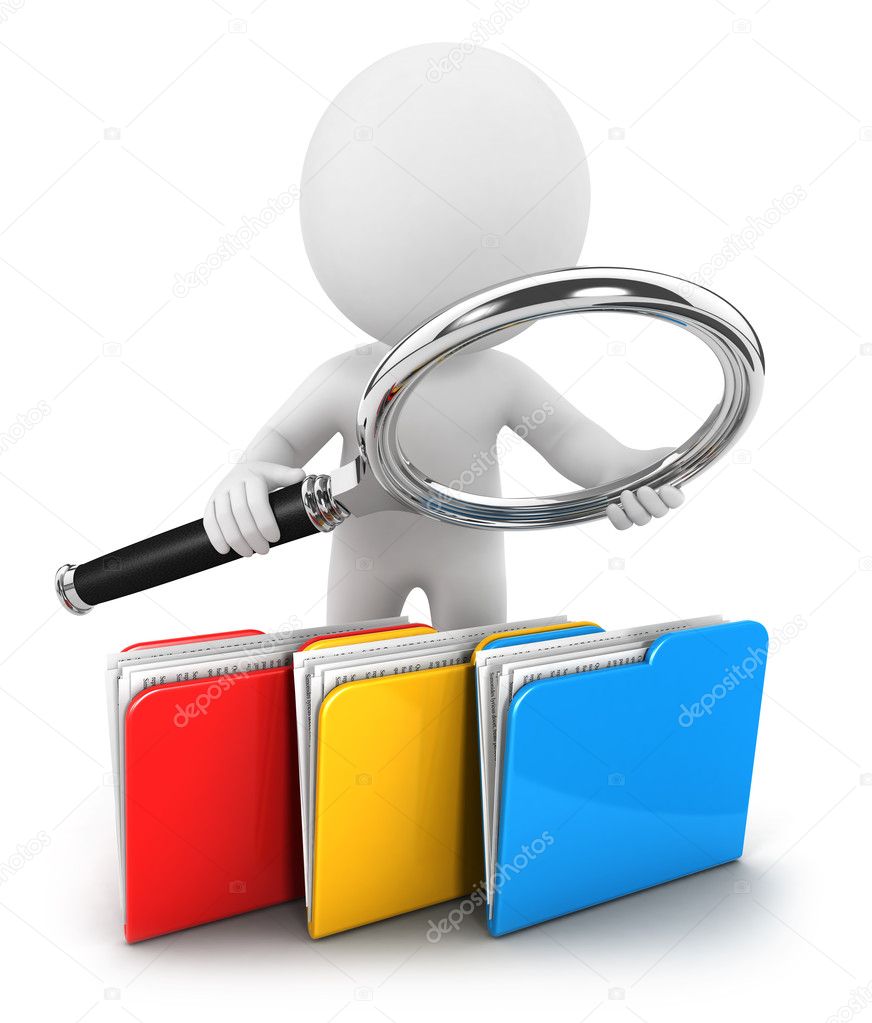 3d white examines files Stock Photo by ©3Dmask 17826449