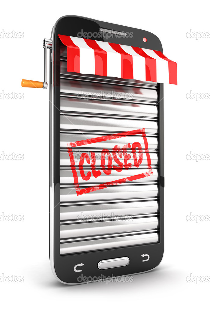 3d closed supermarket smartphone Stock Photo by ©3Dmask 46381405