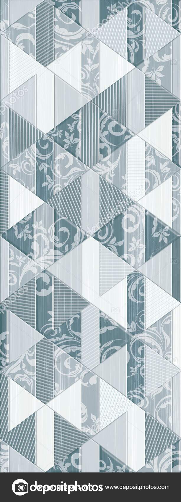 Digital Tiles Design Render Colorful Ceramic Wall Tiles Decoration ...