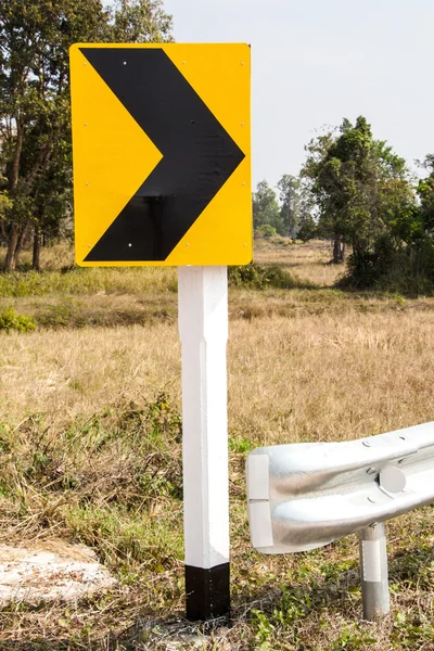 Road Signs Warn Drivers Ahead Dangerous Curve — Stock Photo © jukree ...