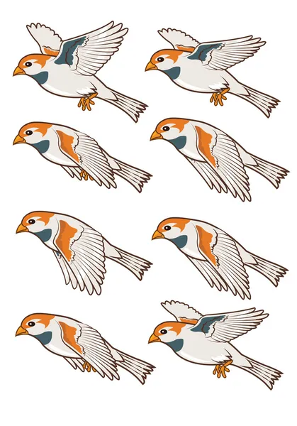 30,897,534 Sparrow flying Vector Images | Depositphotos