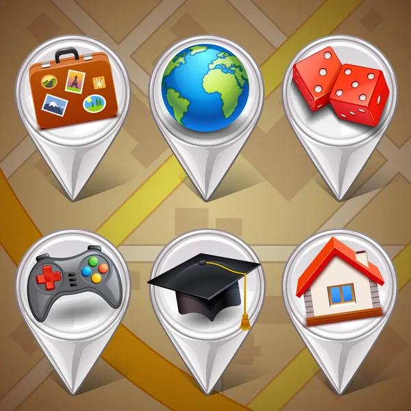 560 Set of markers Stock Illustrations | Depositphotos