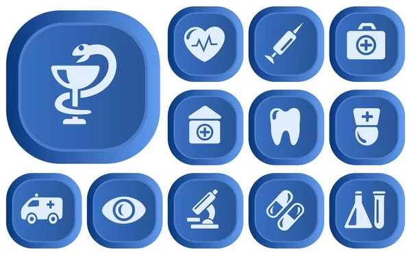 Medical buttons Vector Art Stock Images | Depositphotos