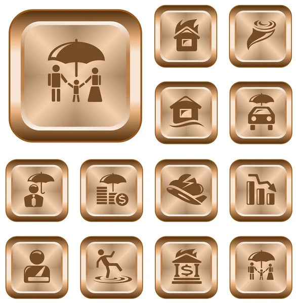 Insurance buttons Stock Vector Image by ©olegbabich #28612107