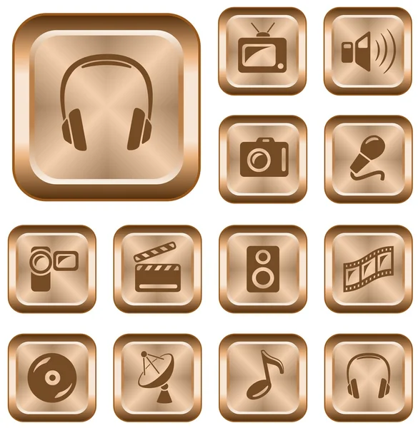 Multimedia buttons illustration Vector Art Stock Images | Depositphotos