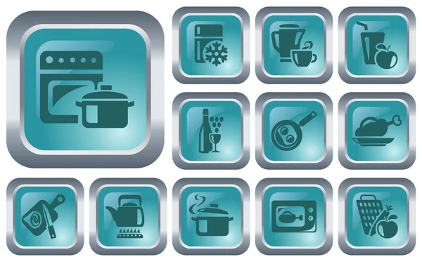 Kitchen and cooking buttons Stock Vector Image by ©olegbabich #49730491