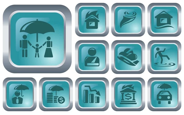 Insurance buttons Stock Vector Image by ©olegbabich #28612107