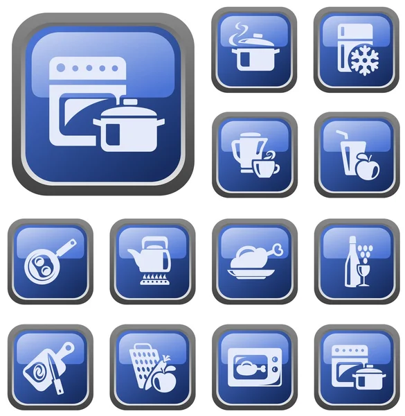 Kitchen and cooking buttons Stock Vector Image by ©olegbabich #49730491