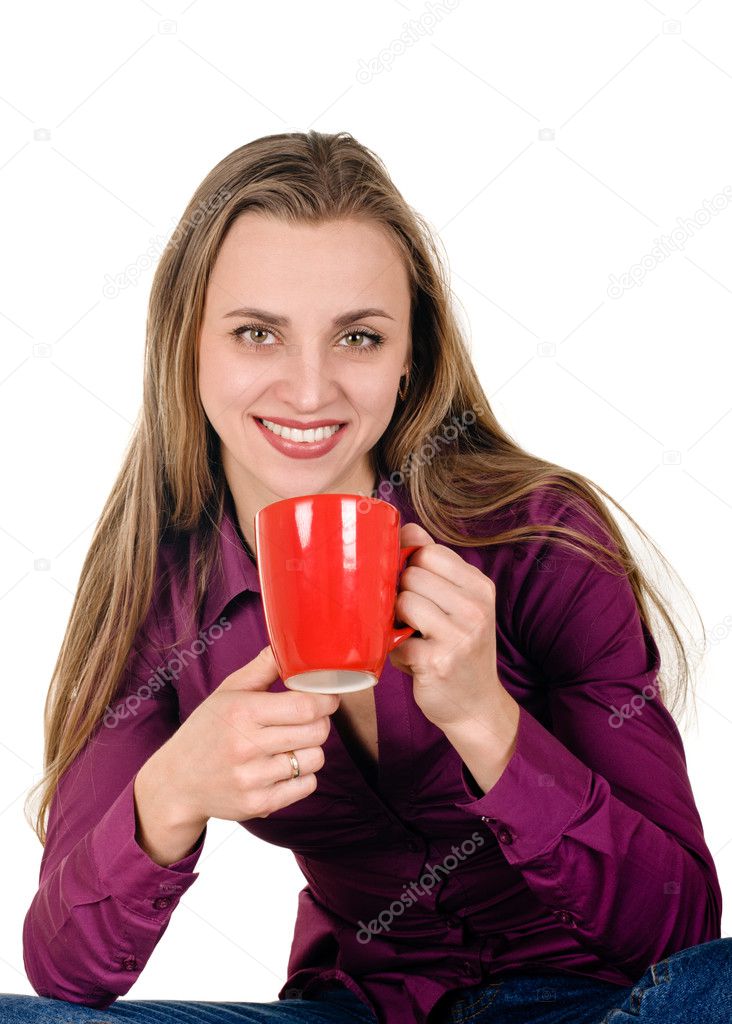 Woman with cup — Stock Photo © seenaad #29927959