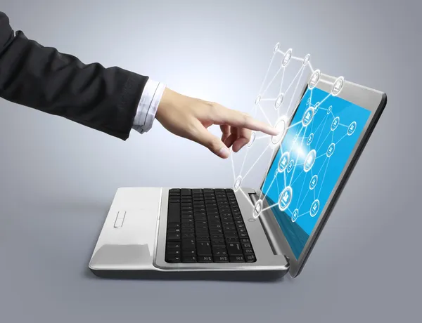 Man pushing screen Stock Photos, Royalty Free Man pushing screen Images ...