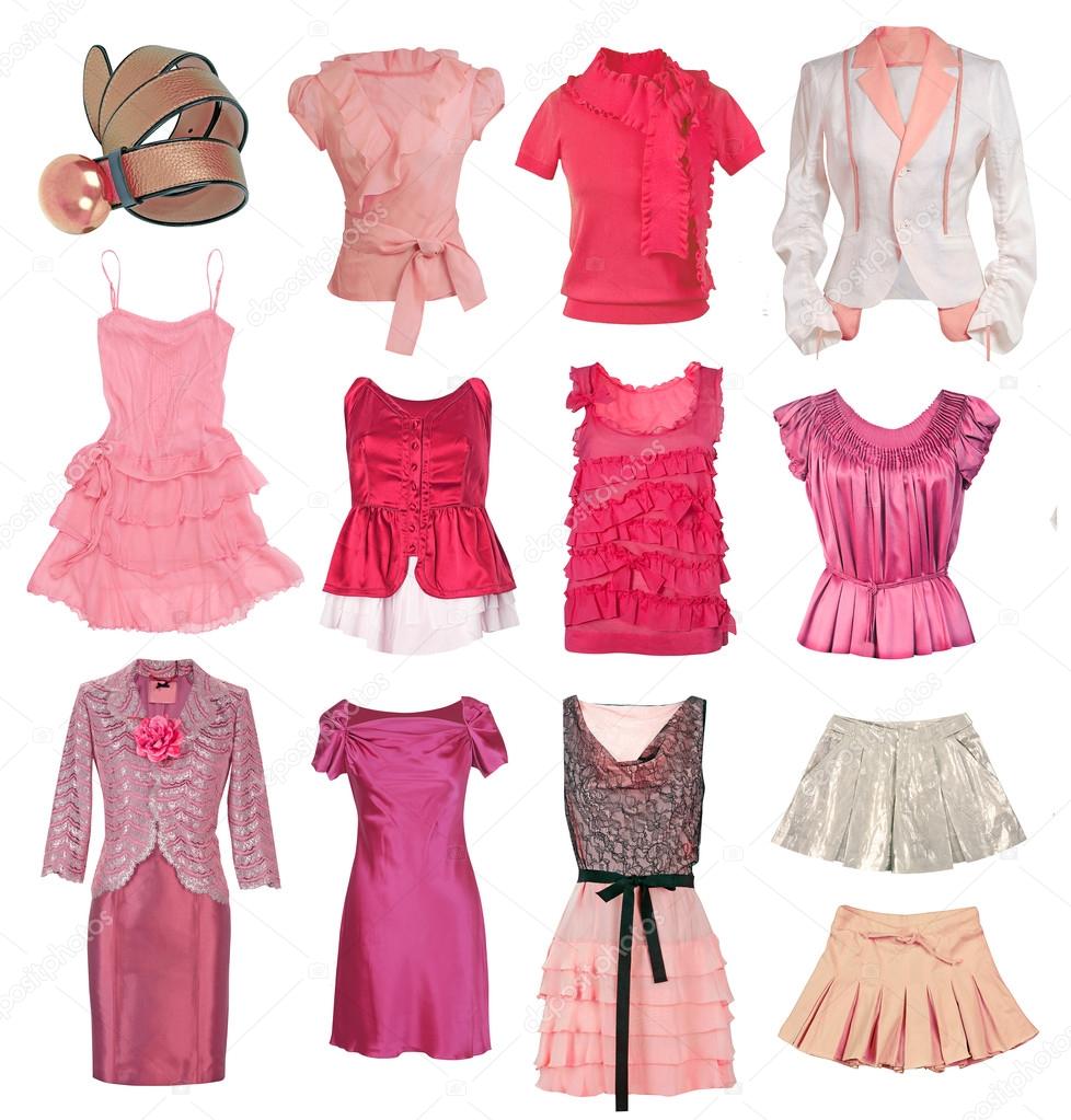 Collection of women's clothing Stock Photo by ©evaletova 29551207