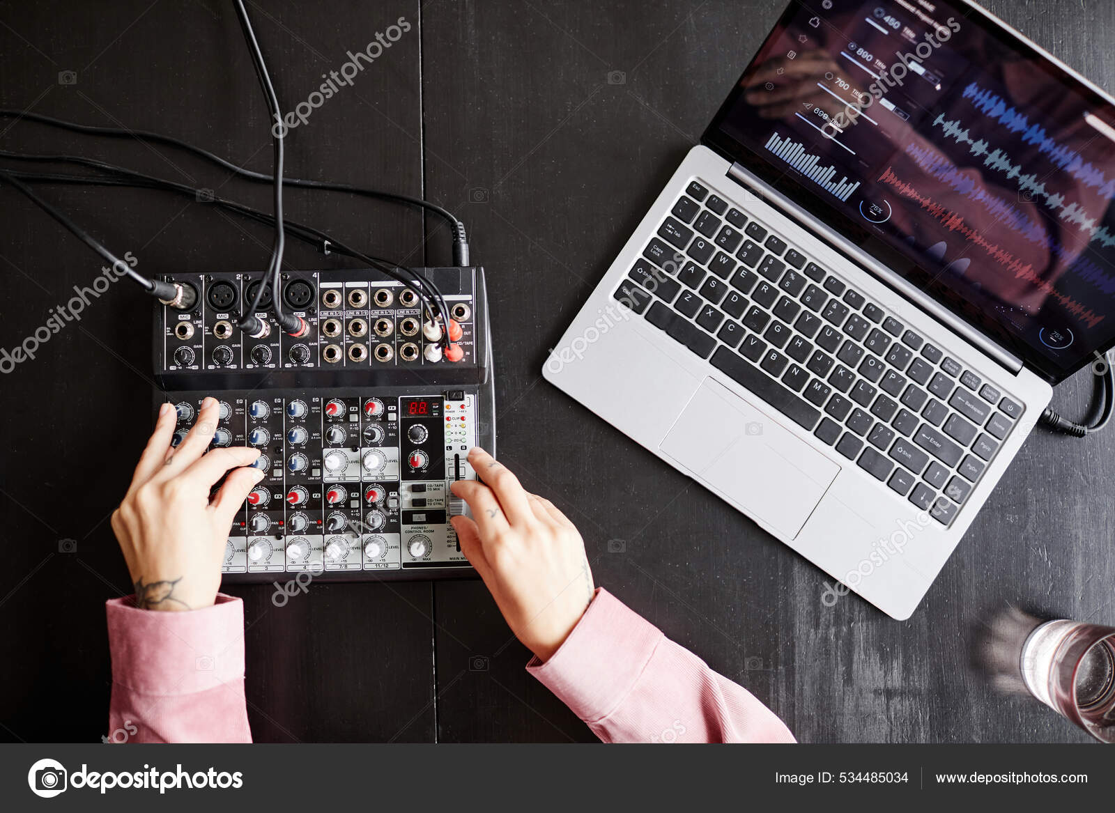 Sound Mixing Top View — Stock Photo © SeventyFour #534485034