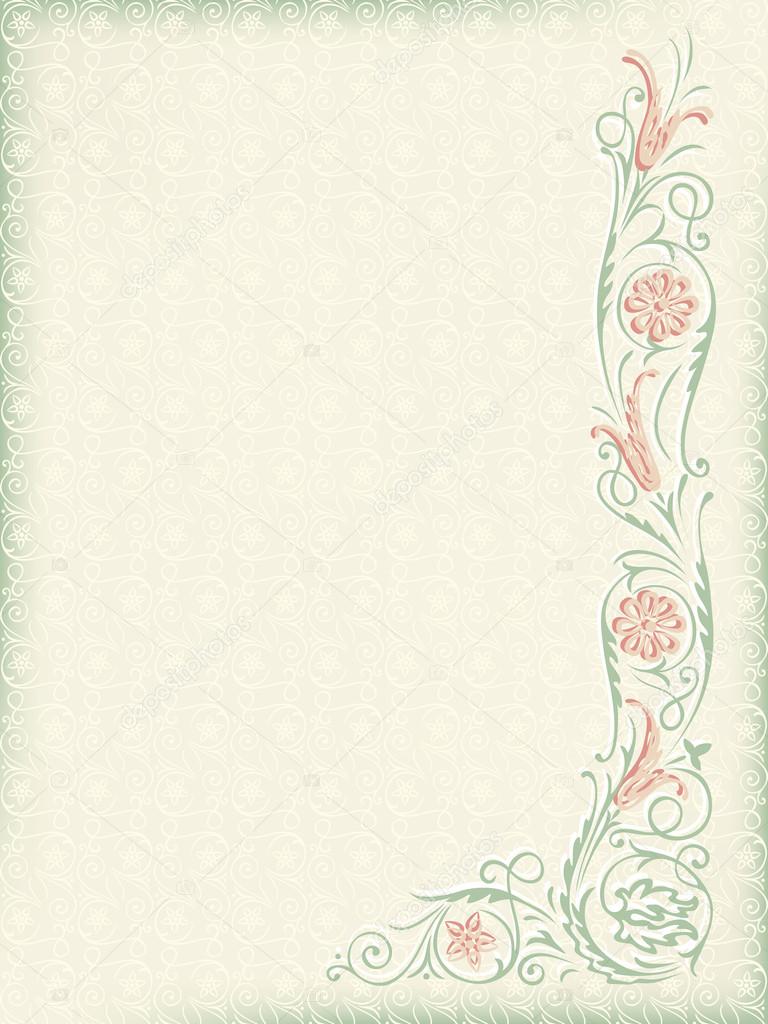 Ornamental floral wedding background. Stock Vector Image by ©nairine ...