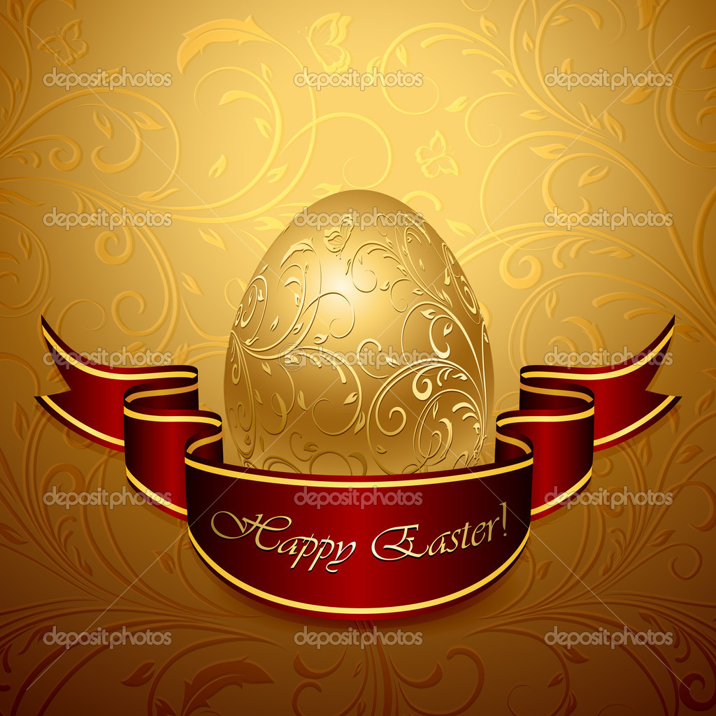 Easter egg and ribbon Stock Vector Image by ©losw #21533143