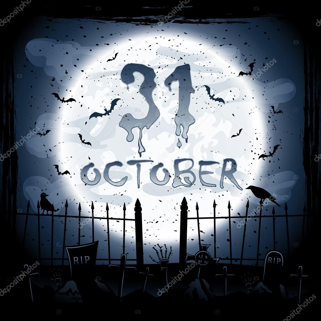 Halloween scene Stock Vector by ©losw 27497469 Halloween scene Stock Vector by ©losw 27497469