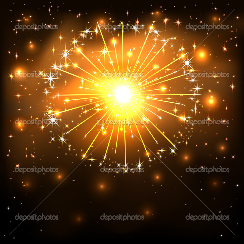 Starry firework Stock Vector Image by ©losw #46019435
