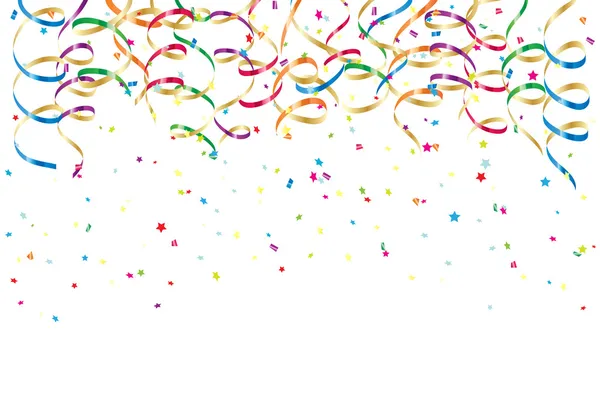 Party streamers and confetti Stock Vector Image by ©losw #10594342