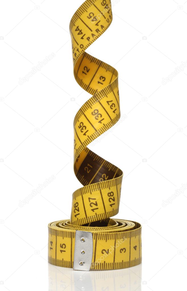 Measuring tape isolated over white background — Stock Photo © Erdosain ...