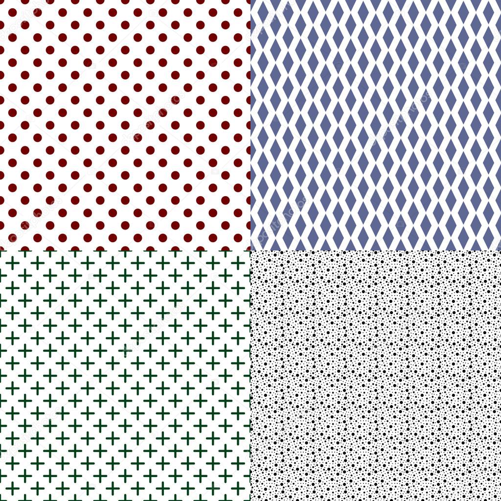 Vector set of seamless textures Stock Vector Image by ©VectorLa #19495541