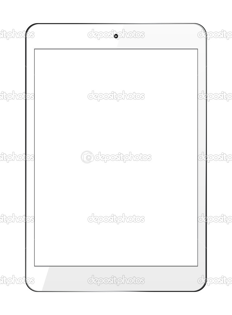 White Tablet PC Stock Vector Image by ©VectorLa #19496765