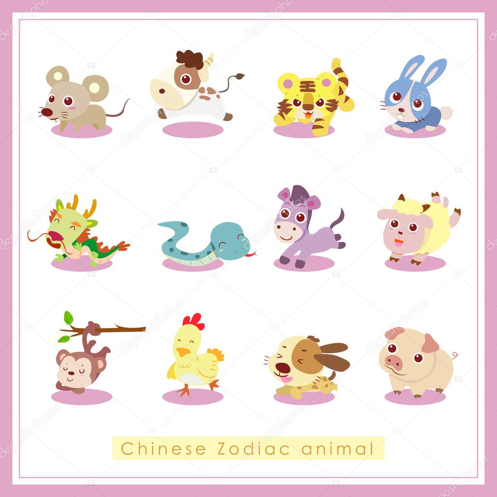 Cute Chinese Zodiac Animals