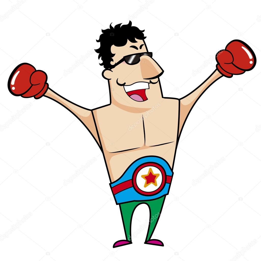 Boxeador de dibujos animados Vector de stock por ©kchungtw 22138461