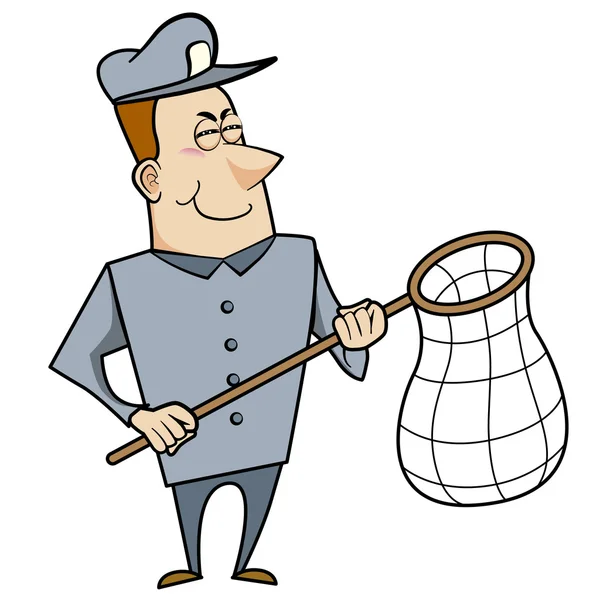 Cartoon Animal Control Officer with Net Stock Vector Image by ©kchungtw ...
