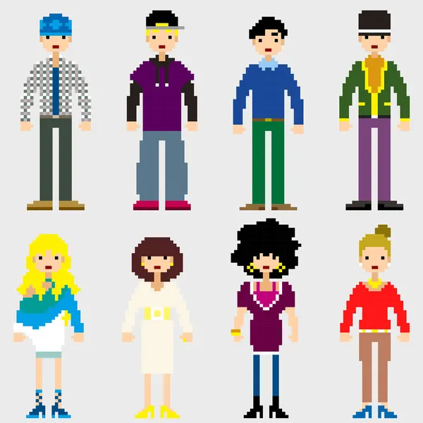 Pixel art clothes Vector Art Stock Images | Depositphotos