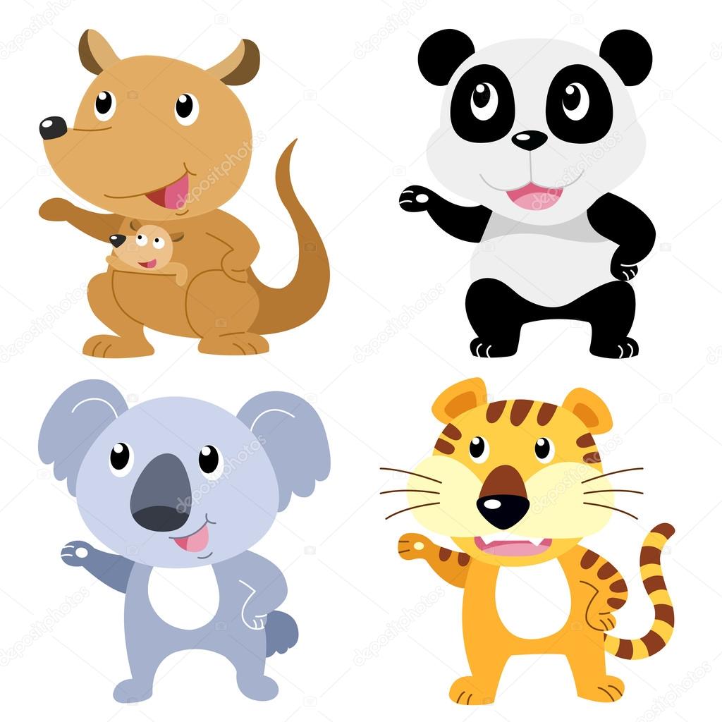 Cute animal set Stock Vector Image by ©kchungtw #25959683