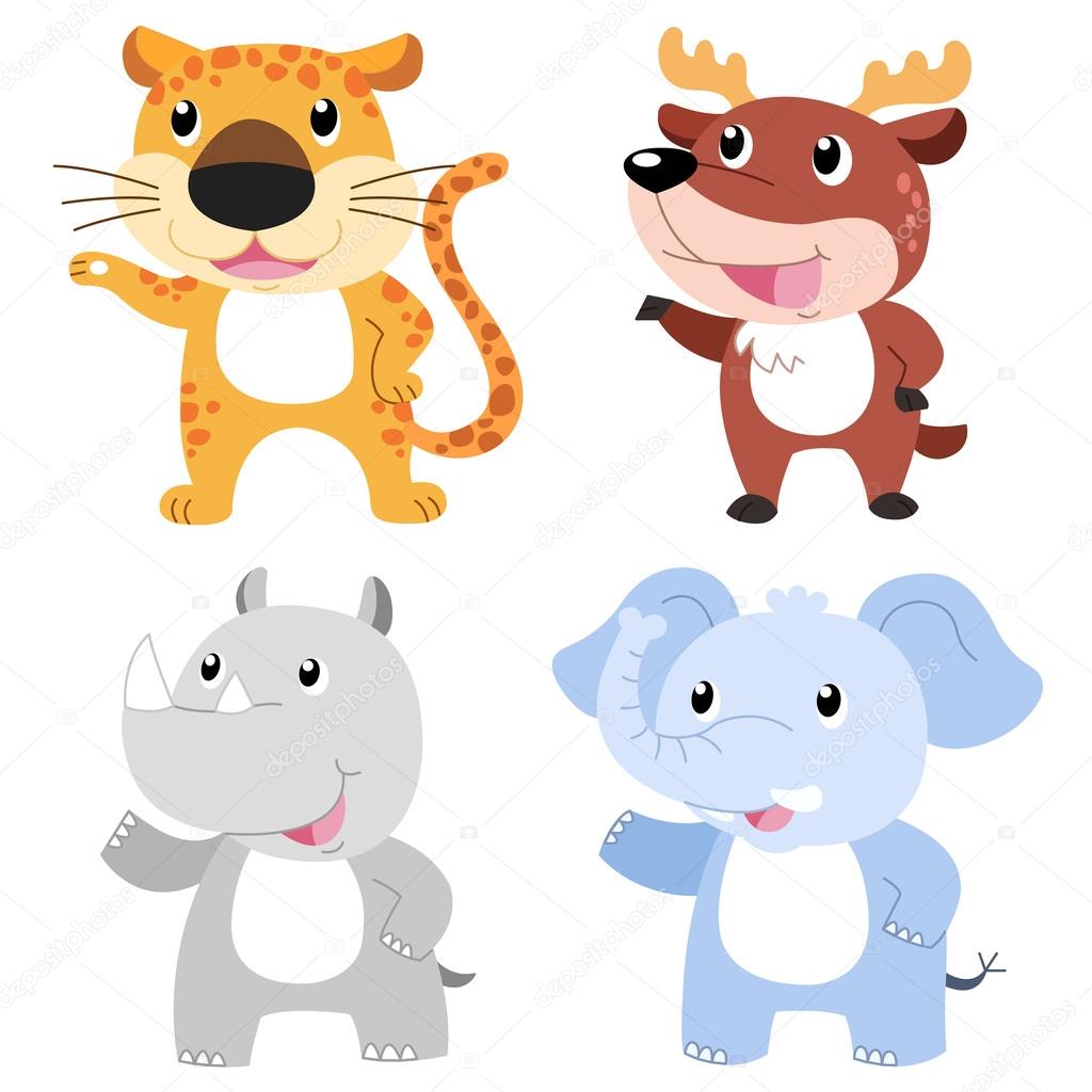 Cute animal set Stock Vector Image by ©kchungtw #25959701