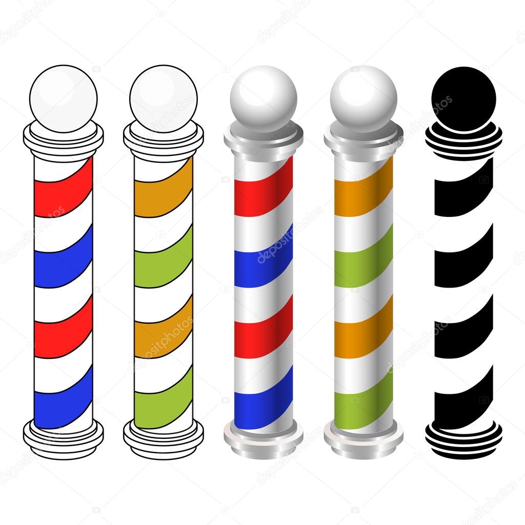 Barber shop pole Stock Vector Image by ©kchungtw #26827181