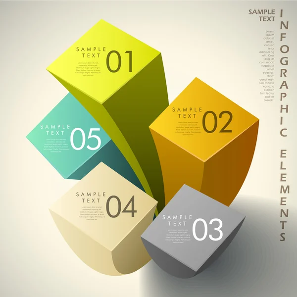 Vector abstract 3d paper infographics — Stock Vector © kchungtw #34608703