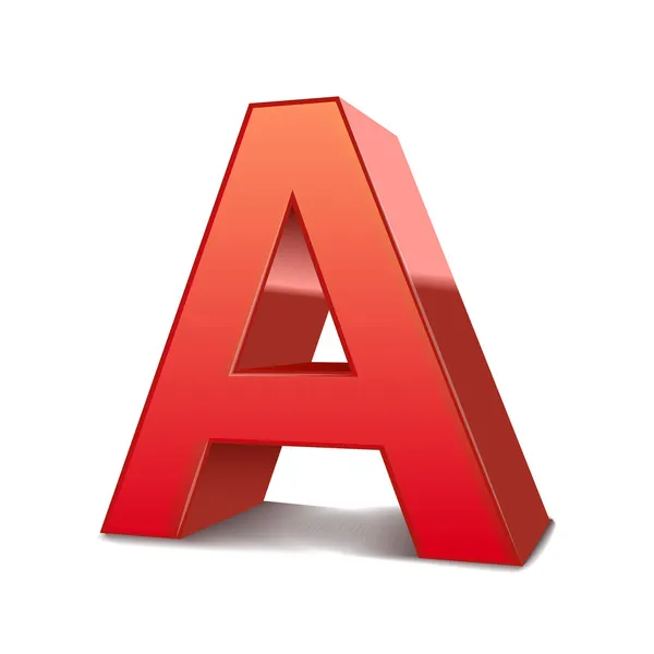 3d golden letter A Stock Vector Image by ©kchungtw #37734387