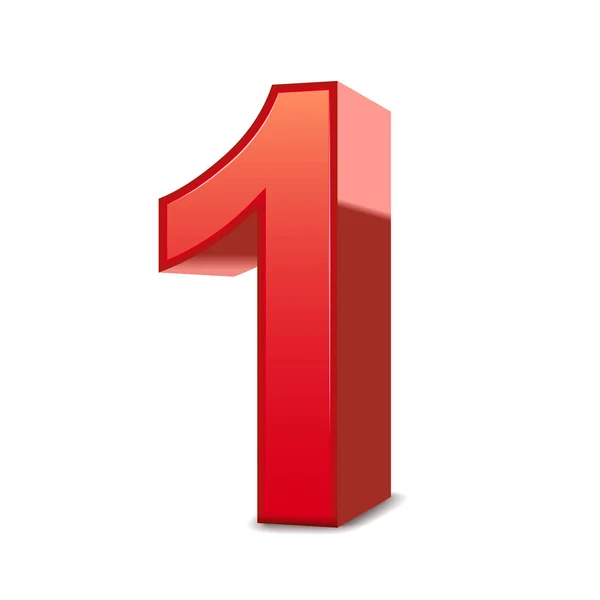 3d shiny yellow number 1 Stock Vector Image by ©kchungtw #123175226