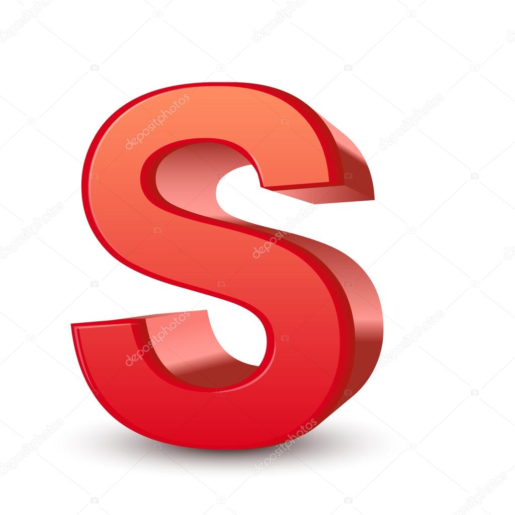 3d letter S Stock Vector Image by ©kchungtw #37559625