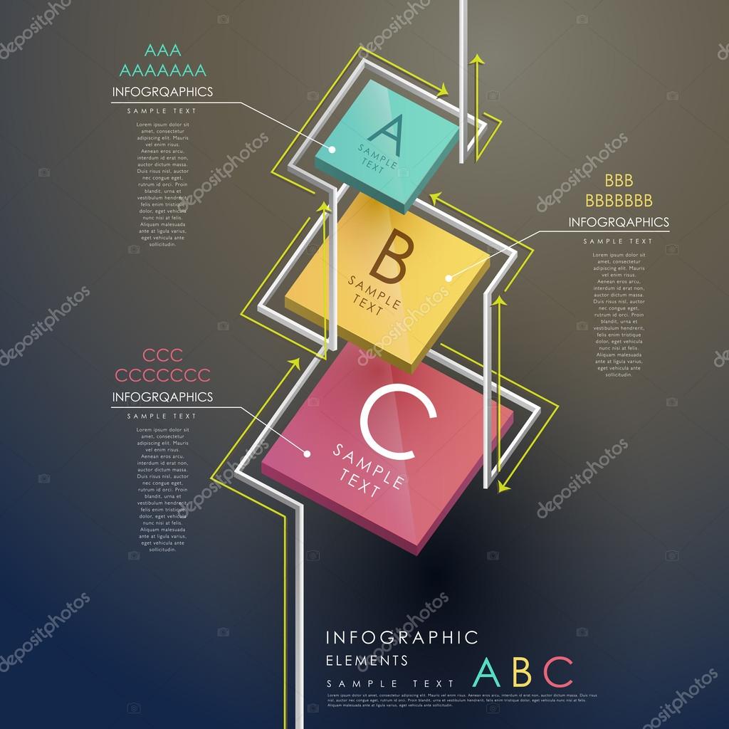 Abstract 3d tag infographics Stock Vector Image by ©kchungtw #38098301
