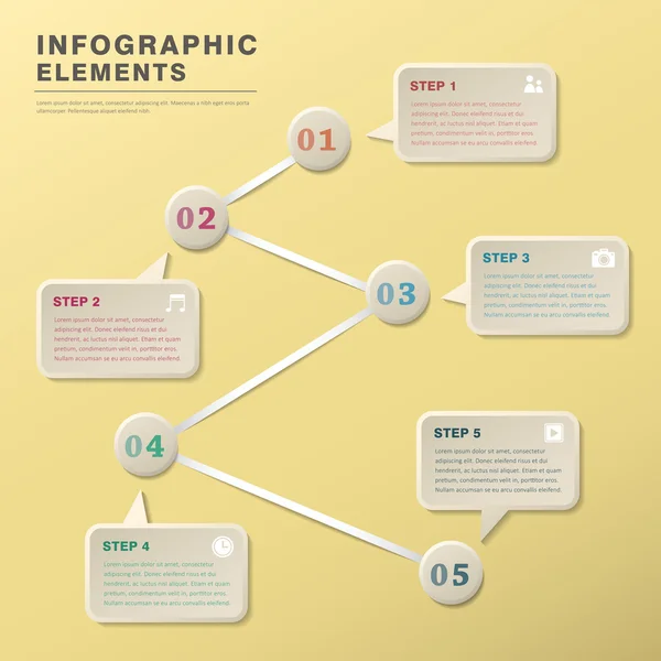 abstract flow chart infographics — Stock Vector © kchungtw #42319449